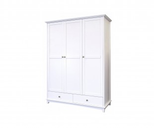 GFW Toulouse White 3 Door 2 Drawer Wardrobe by GFW