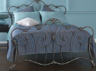 OBC Athalone 6ft Super Kingsize Silver Patina Metal Bed Frame by Original Bedstead Company